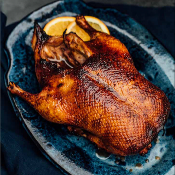 Brown Sugar and Soy Glazed Roast Duck